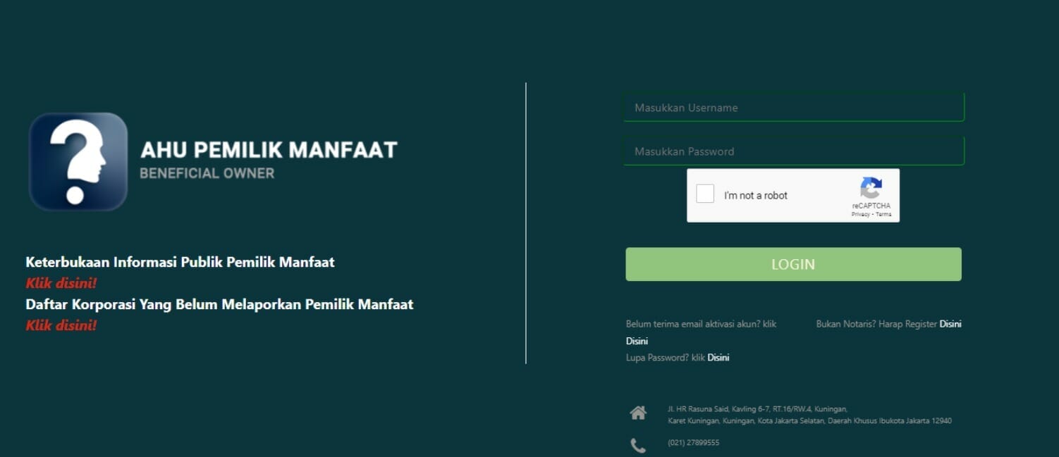 Korporasi Diblokir di OSS dan AHU? Laporkan Pemilik Manfaat (BO) Agar PT, Yayasan atau ...